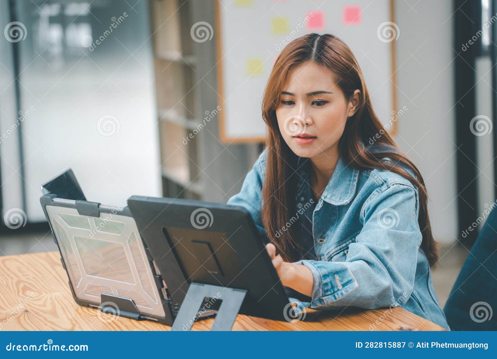 Female Programmers Are Thinking And Planning To Work On Programming Software Coding And Web