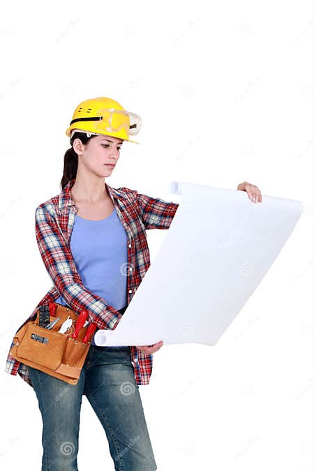 Female project manager stock image. Image of industry - 24159477
