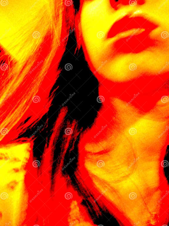 Female Psyched stock illustration. Illustration of hallucinogen - 469796