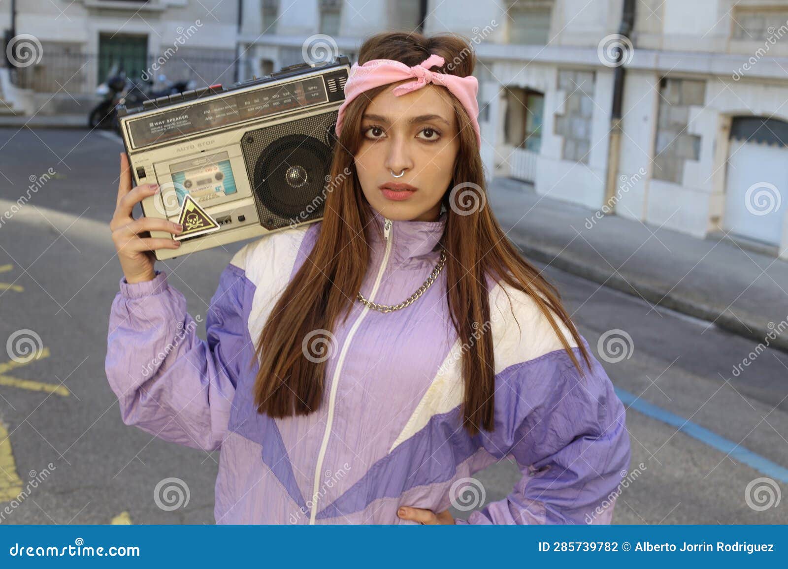 Female rapper in the city stock photo. Image of rhythm - 285739782