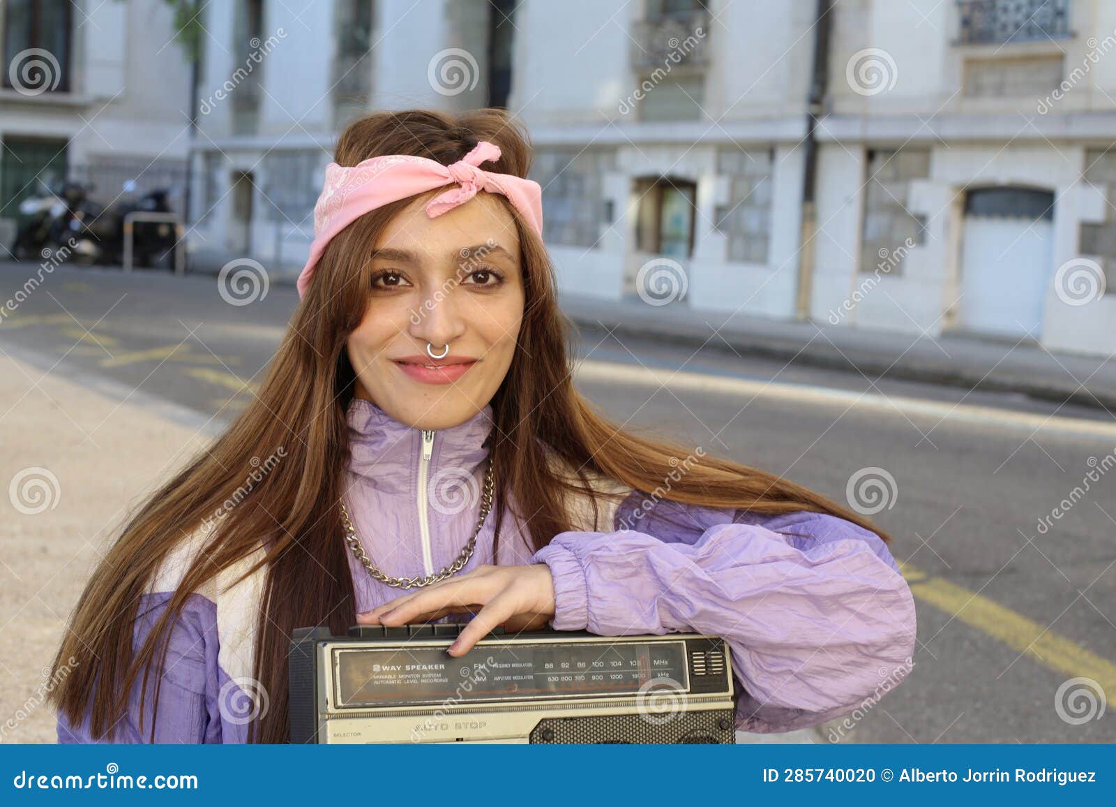 Female rapper in the city stock photo. Image of pose - 285740020