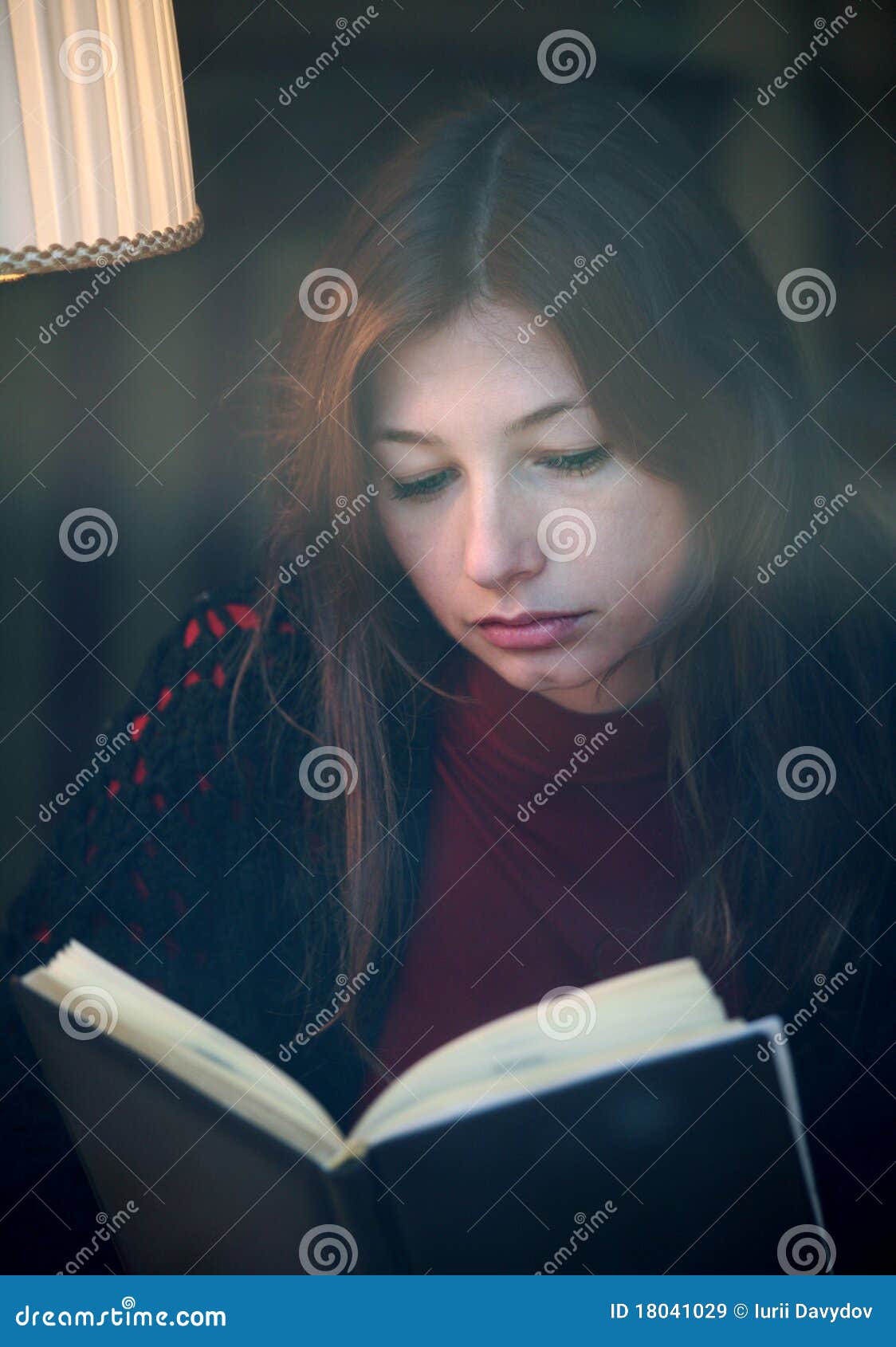 Female reading a book stock image. Image of caucasian - 18041029