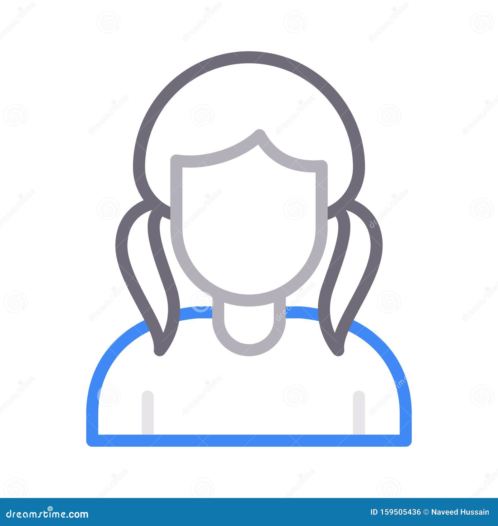 Female Reception Vector Color Line Icon Stock Vector - Illustration of ...