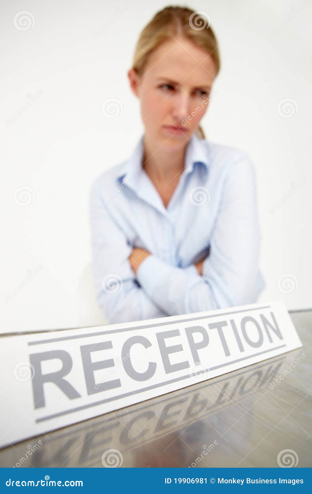 Female receptionist stock image. Image of secretary, assistant - 19906981