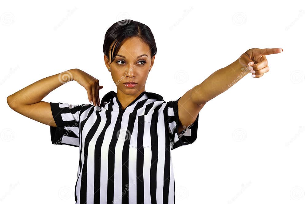 Female Referee stock image. Image of beauty, hand, judge - 27065435
