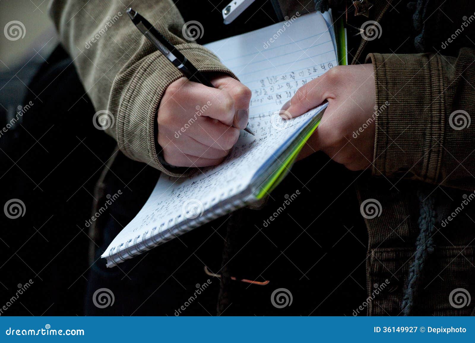 Female Reporter Close Up stock image. Image of woman - 36149927