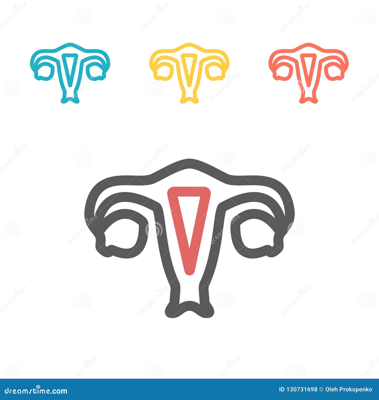 Female Reproductive System Line Icon. Vector Sign for Web Graphic ... Female Reproductive System Line Icon. Vector Sign for Web Graphic ...