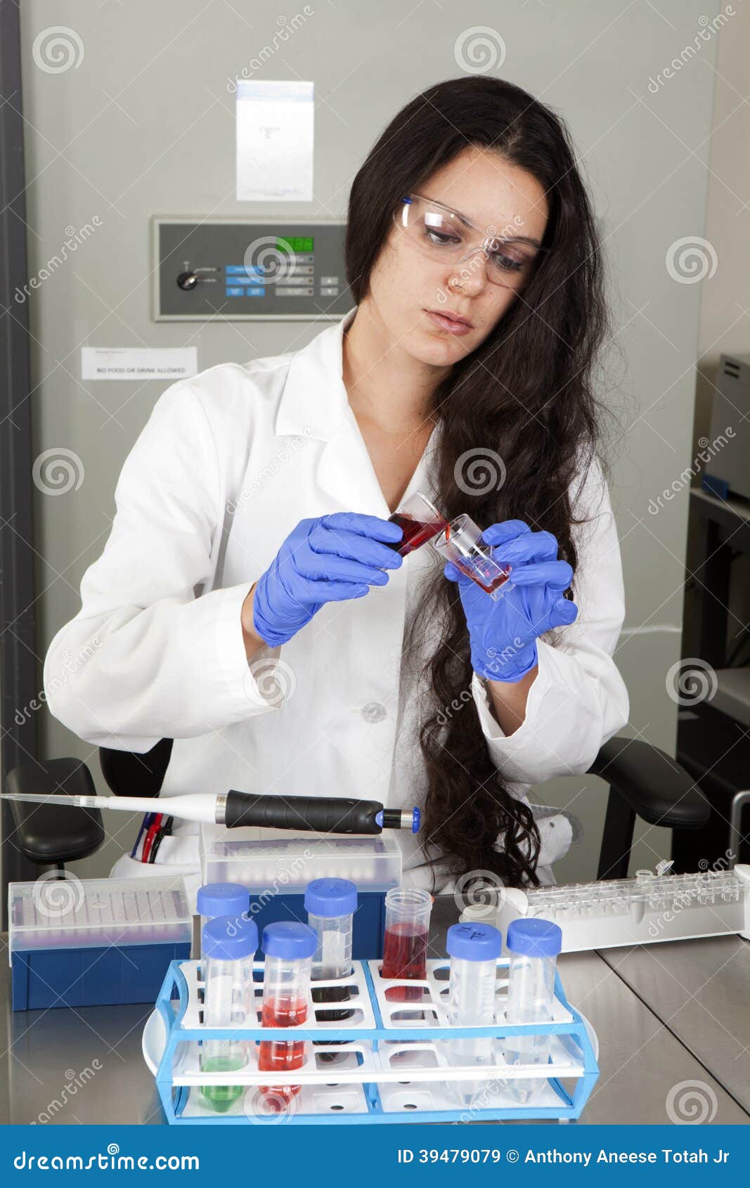 Female Research Scientist stock image. Image of tube - 39479079