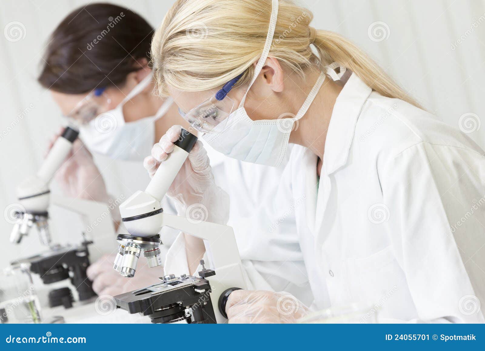 Female Research Scientists in Laboratory Stock Image - Image of team ...