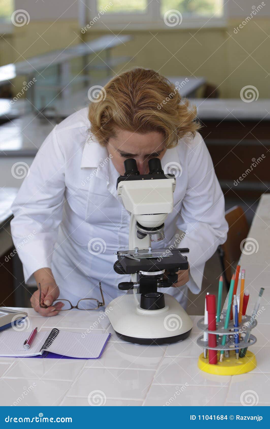 Female researcher stock photo. Image of medicine, concentration - 11041684