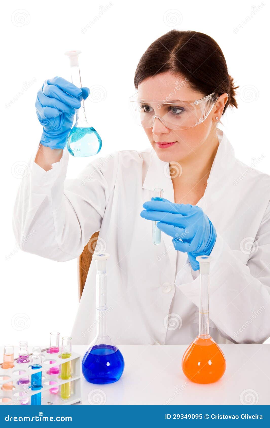 Female researcher stock image. Image of care, biology - 29349095