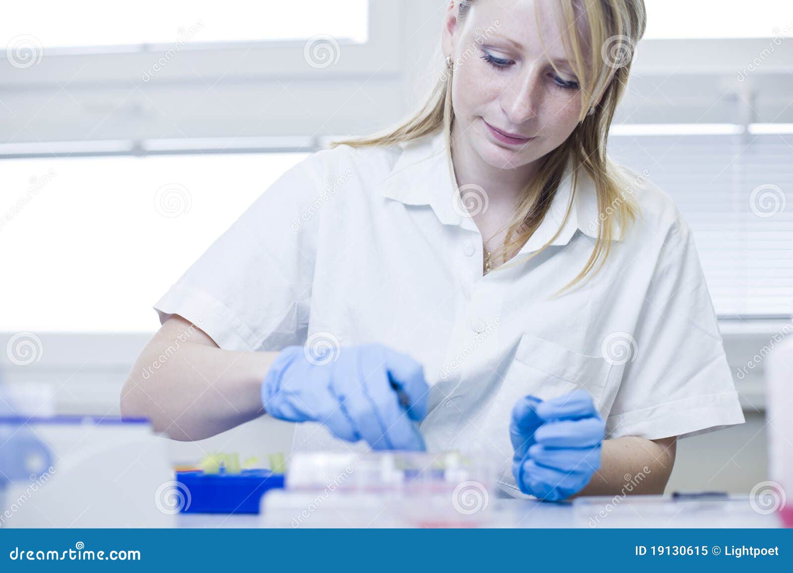 Female Researcher Doing Research in a Lab Stock Image - Image of person ...