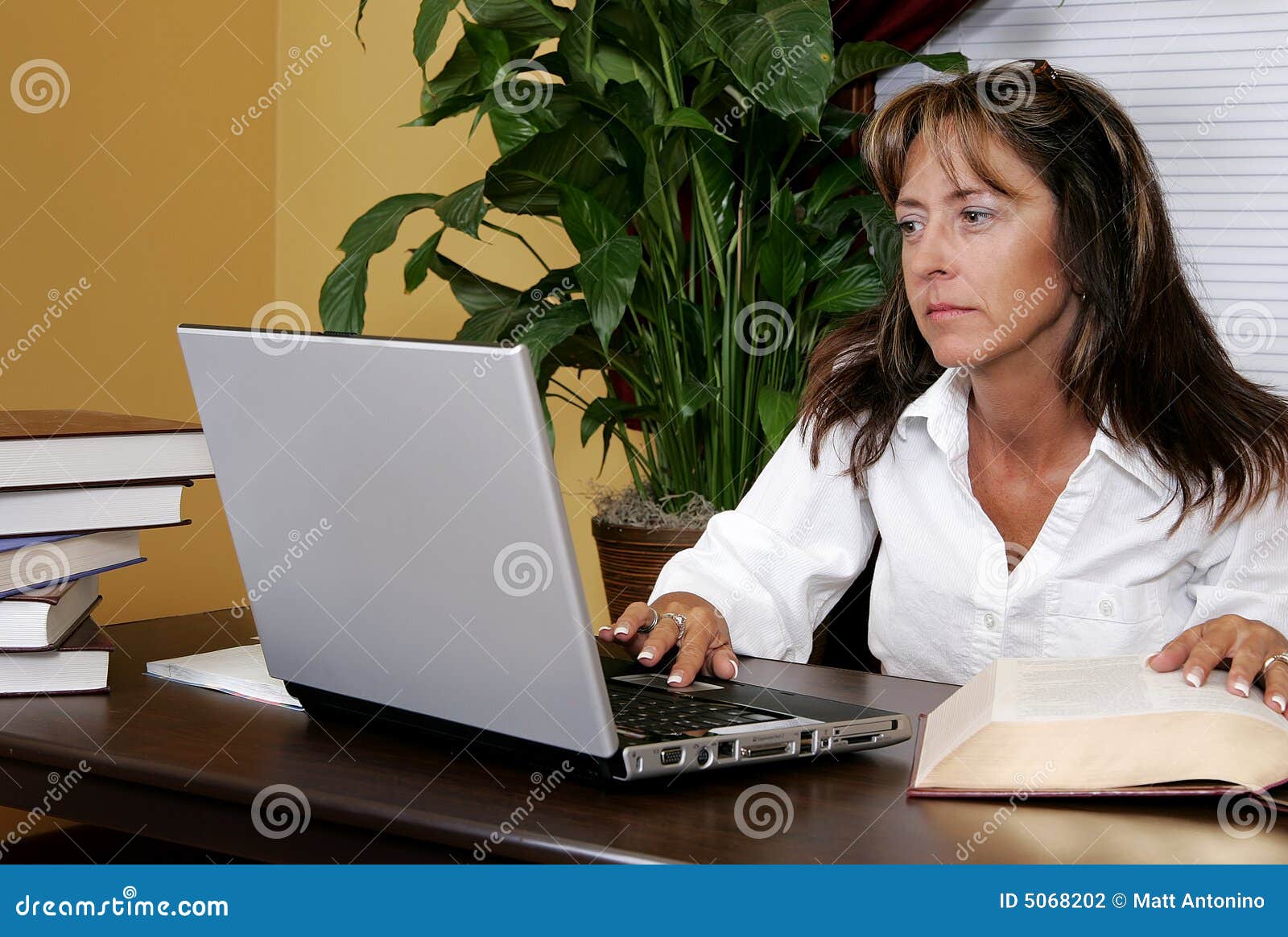 Female researcher at work stock photo. Image of meeting - 5068202