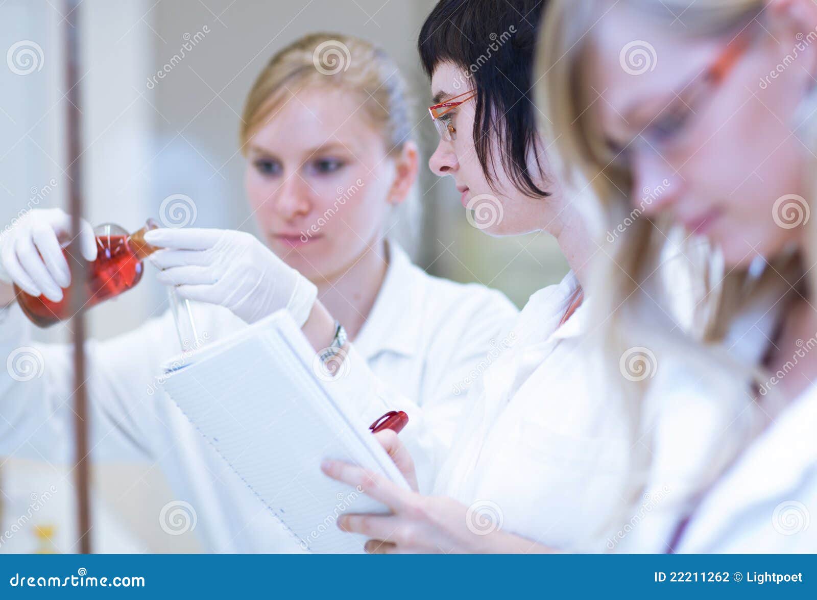 Female Researchers in a Chemistry Lab Stock Photo - Image of center ...