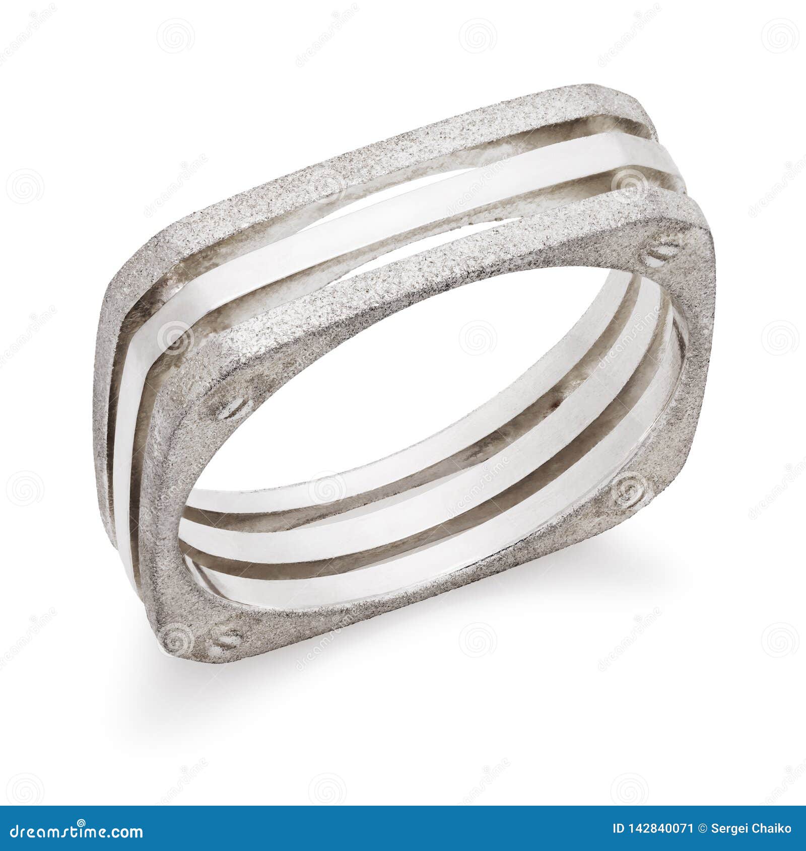Female Ring Made of Noble Metal Isolated Stock Image - Image of ...