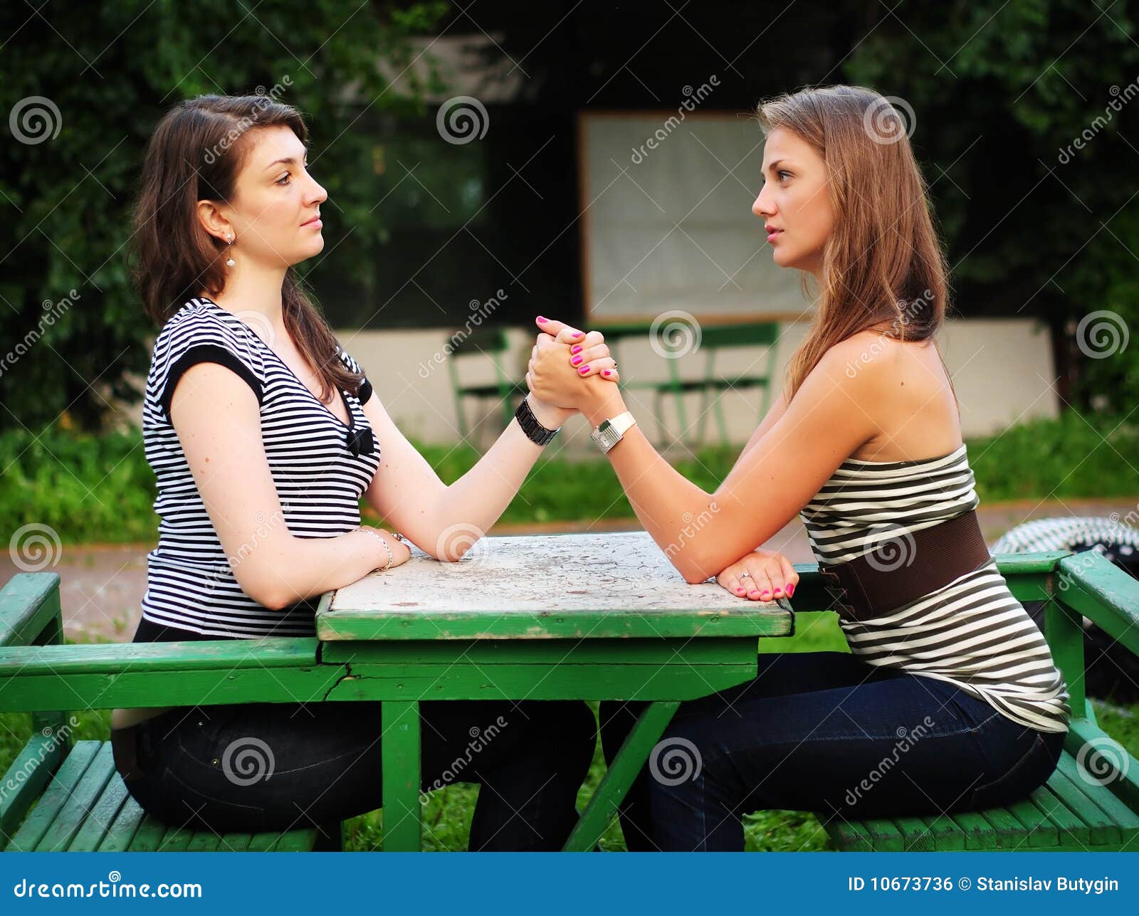 Female rivalry stock photo. Image of wrestling, caucasian - 10673736