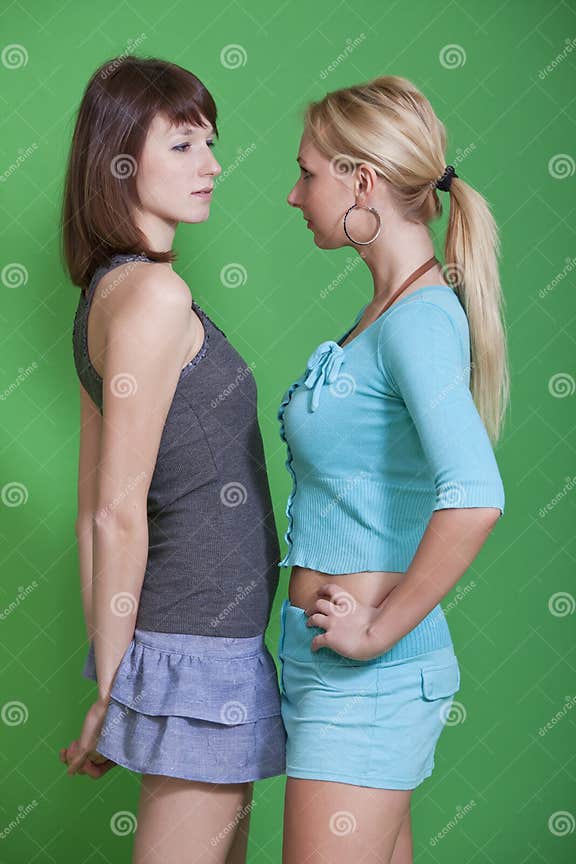 Female rivals stock photo. Image of conflict, rivals - 13821896