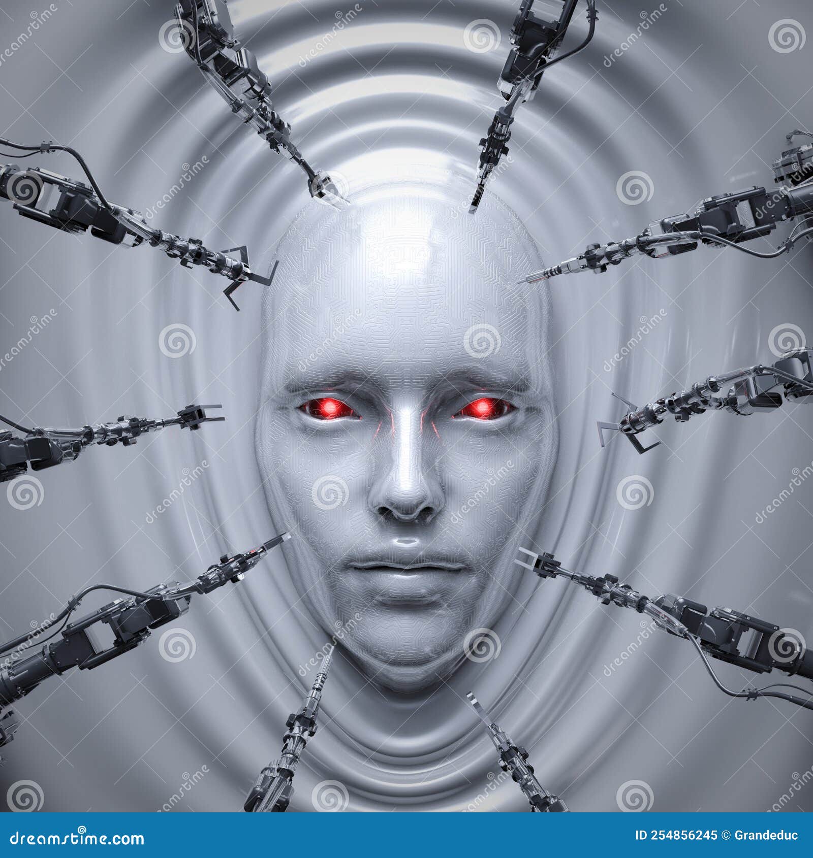 Female Robot Creation Stock Illustration Illustration Of Fiction