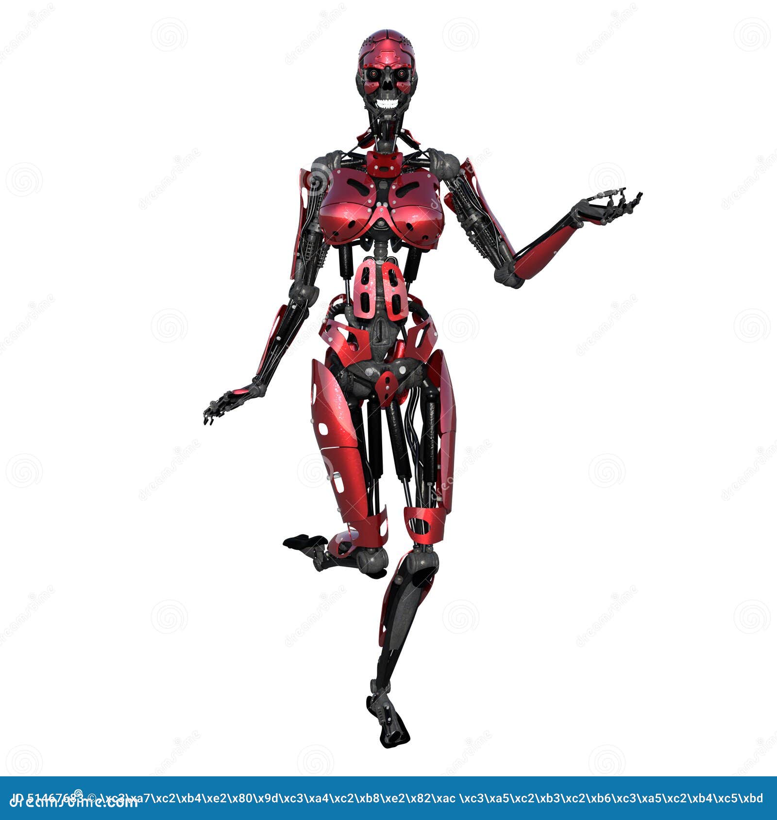 Female robot stock illustration. Illustration of technology - 51467683