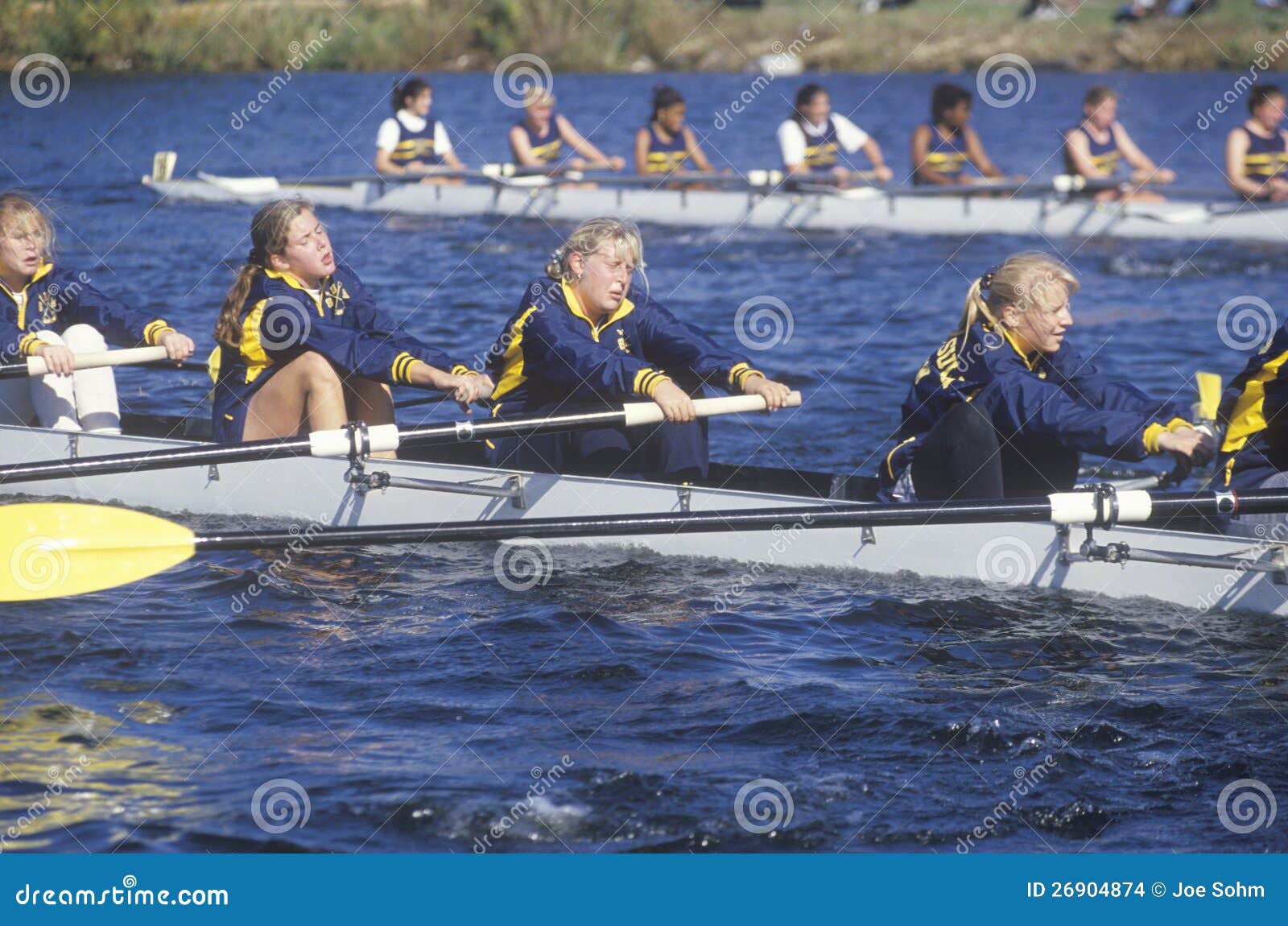 Female Rowing Race editorial stock image. Image of sports - 26904874