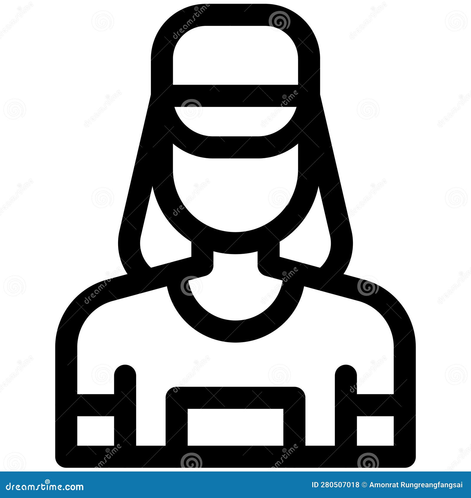 Female Runner Icon, Marathon Related Vector Stock Vector - Illustration ...