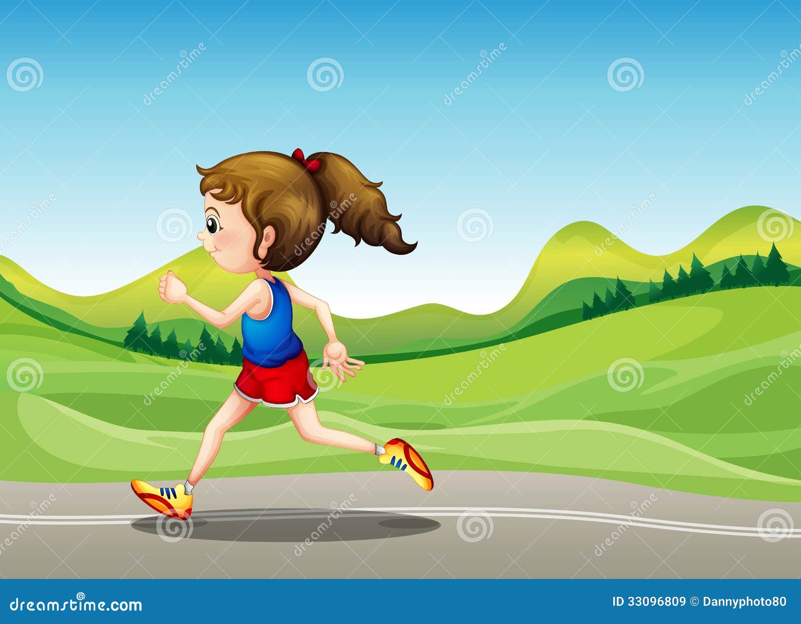 Female Runner Anatomy Stock Illustration | CartoonDealer.com #39475870