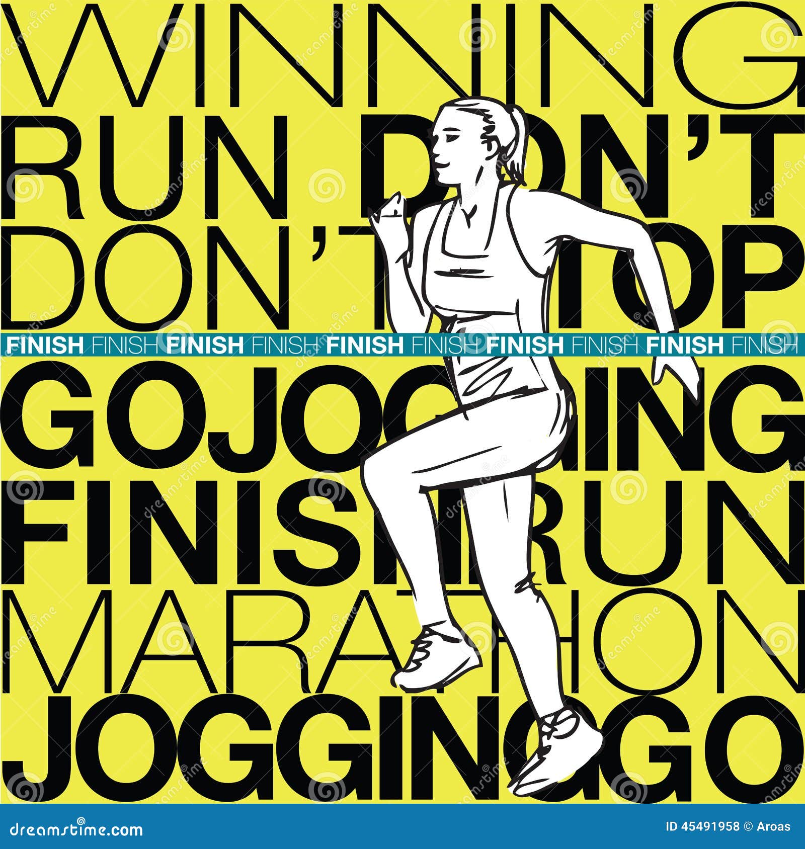 Female Runner Sketch Illustration Stock Vector - Illustration of runner ...