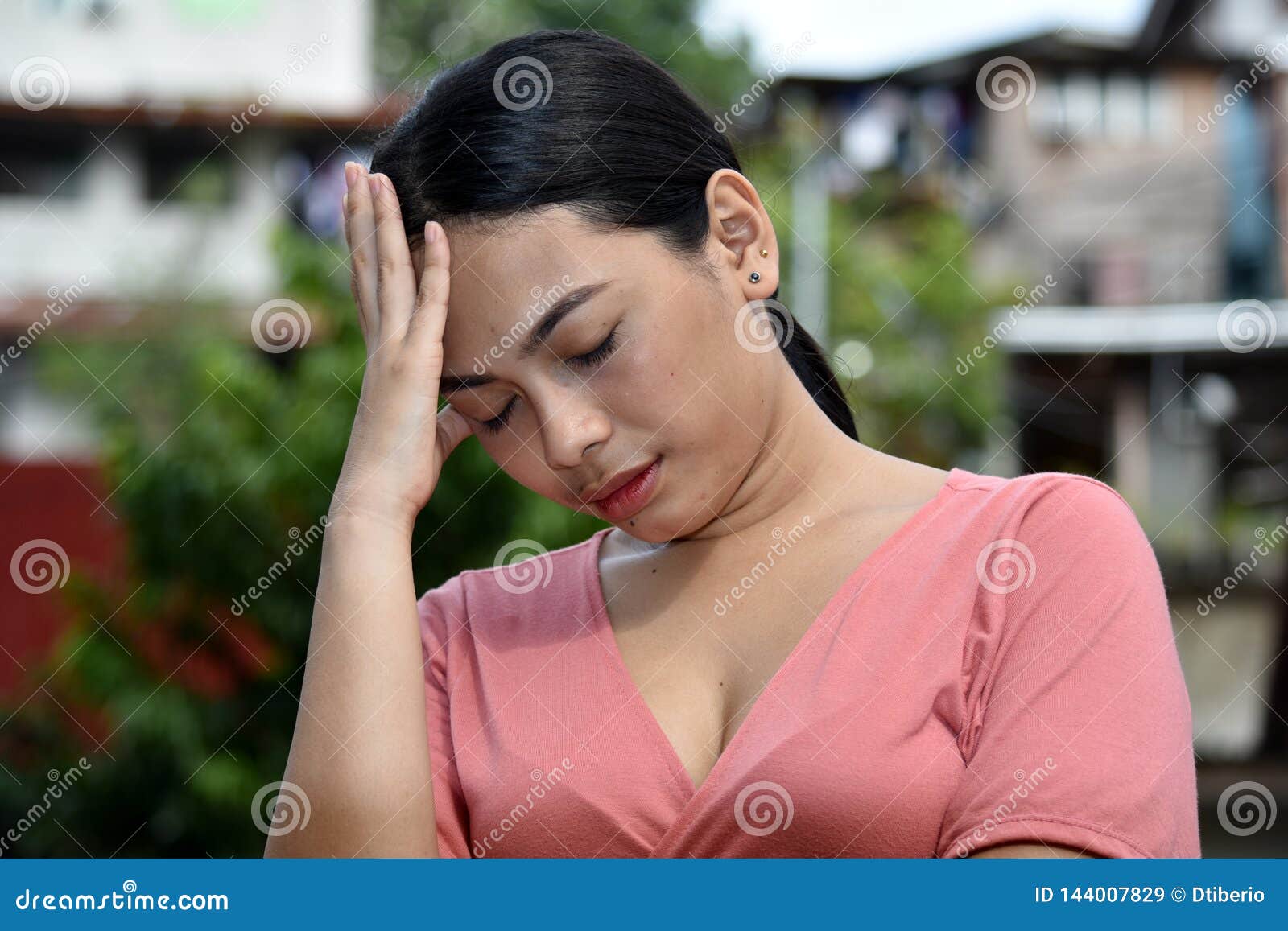 A Female and Sadness stock image. Image of depression - 144007829