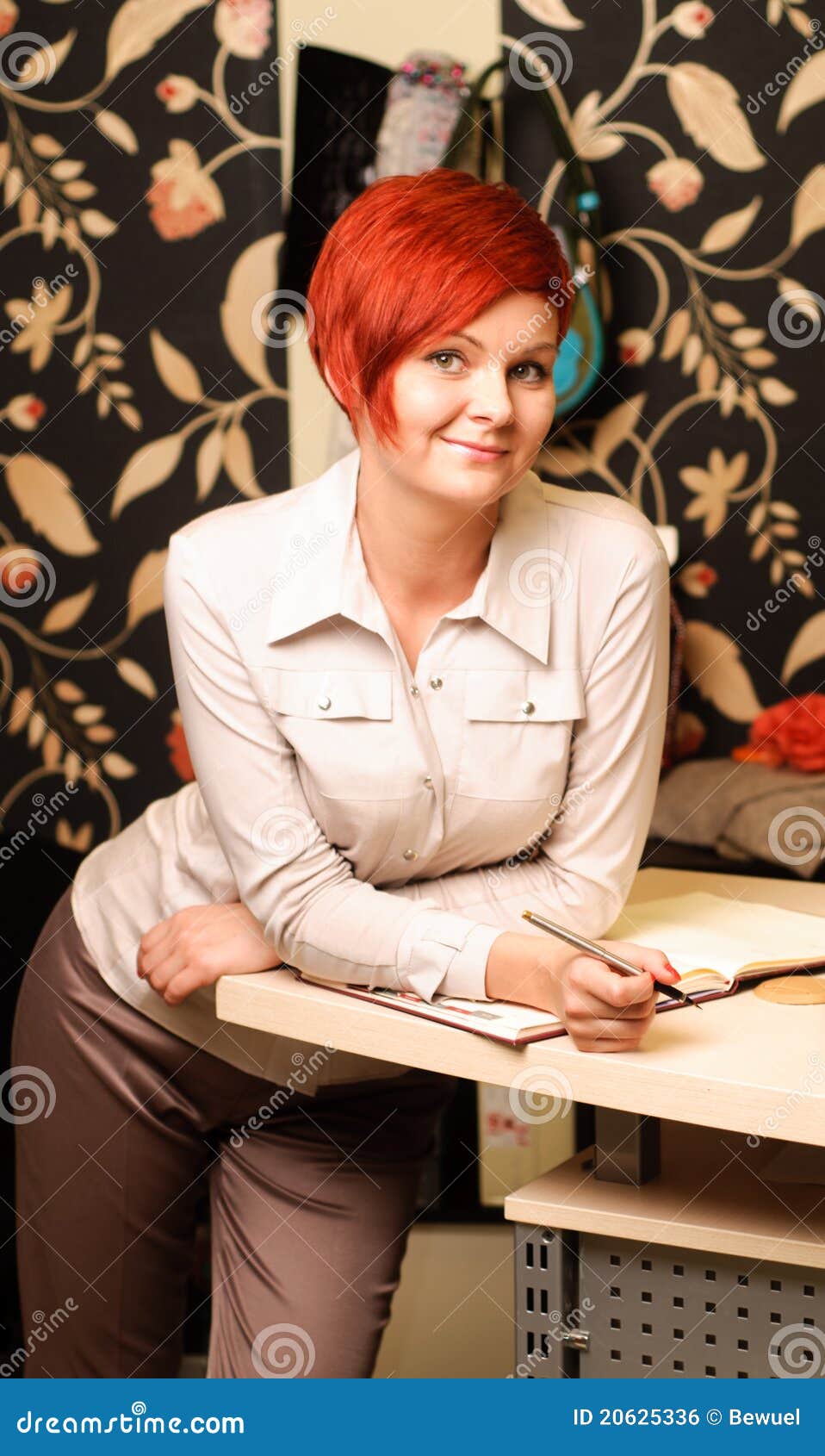 Female sales assistant stock photo. Image of indoors - 20625336