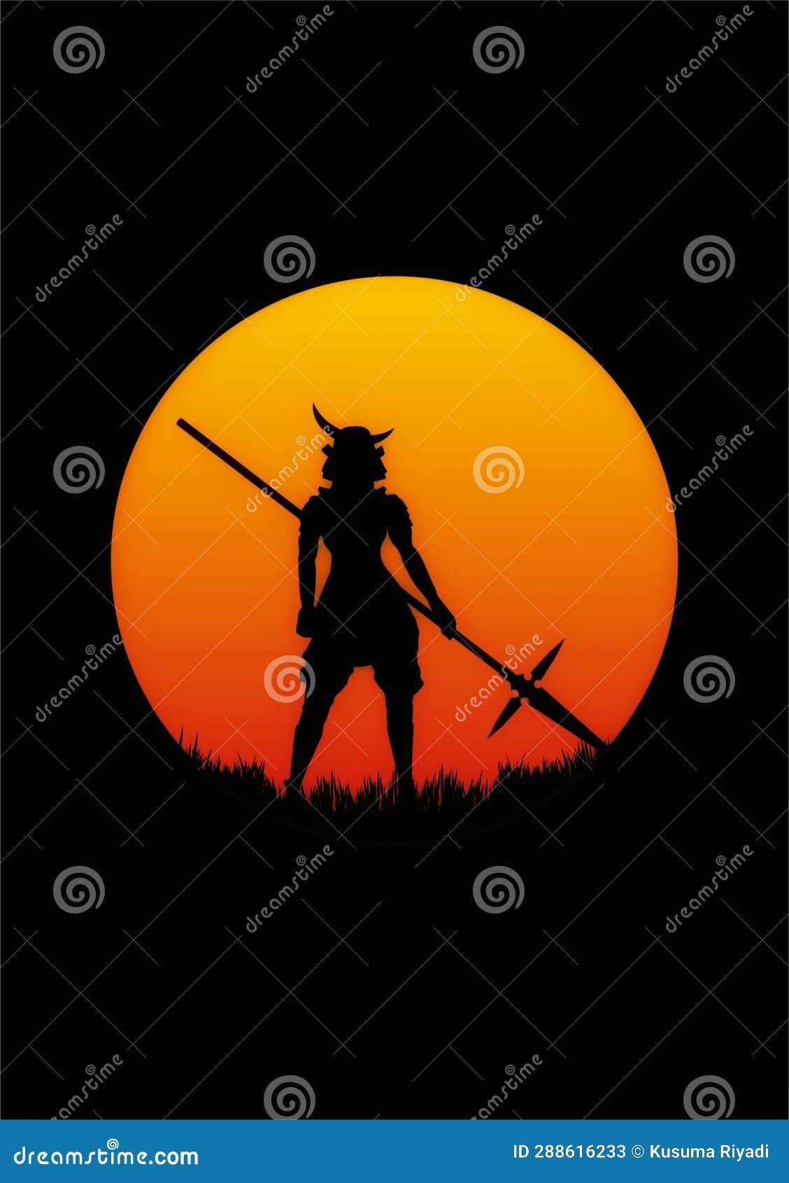 Female Samurai Warrior Royalty-Free Stock Photo | CartoonDealer.com ...