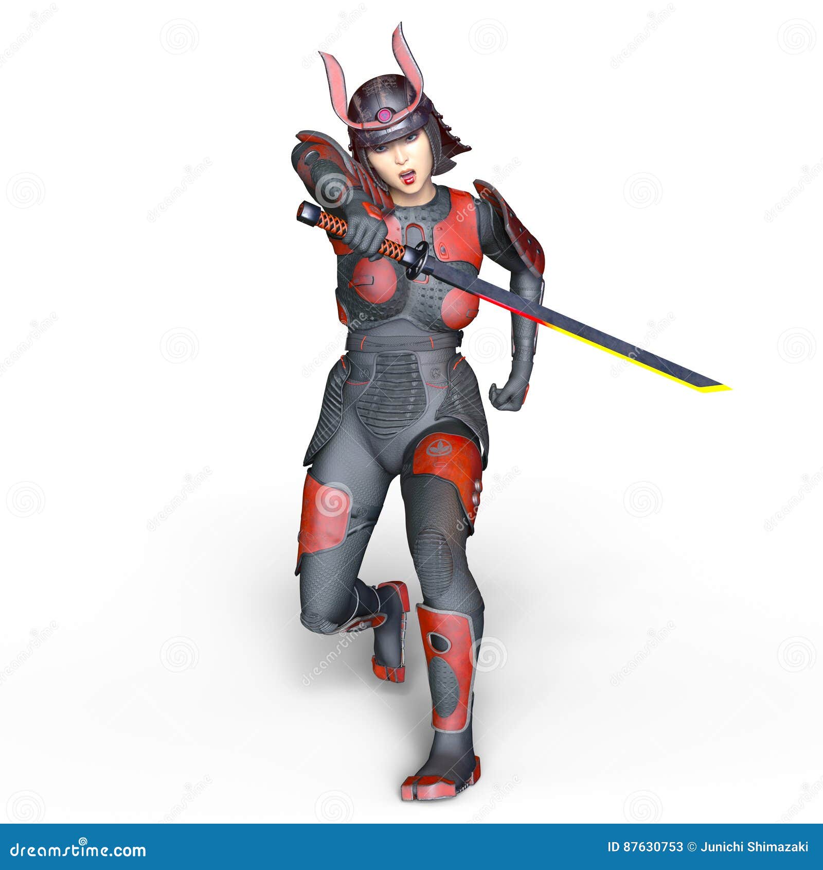 Female Samurai Warrior Royalty-Free Stock Photo | CartoonDealer.com ...