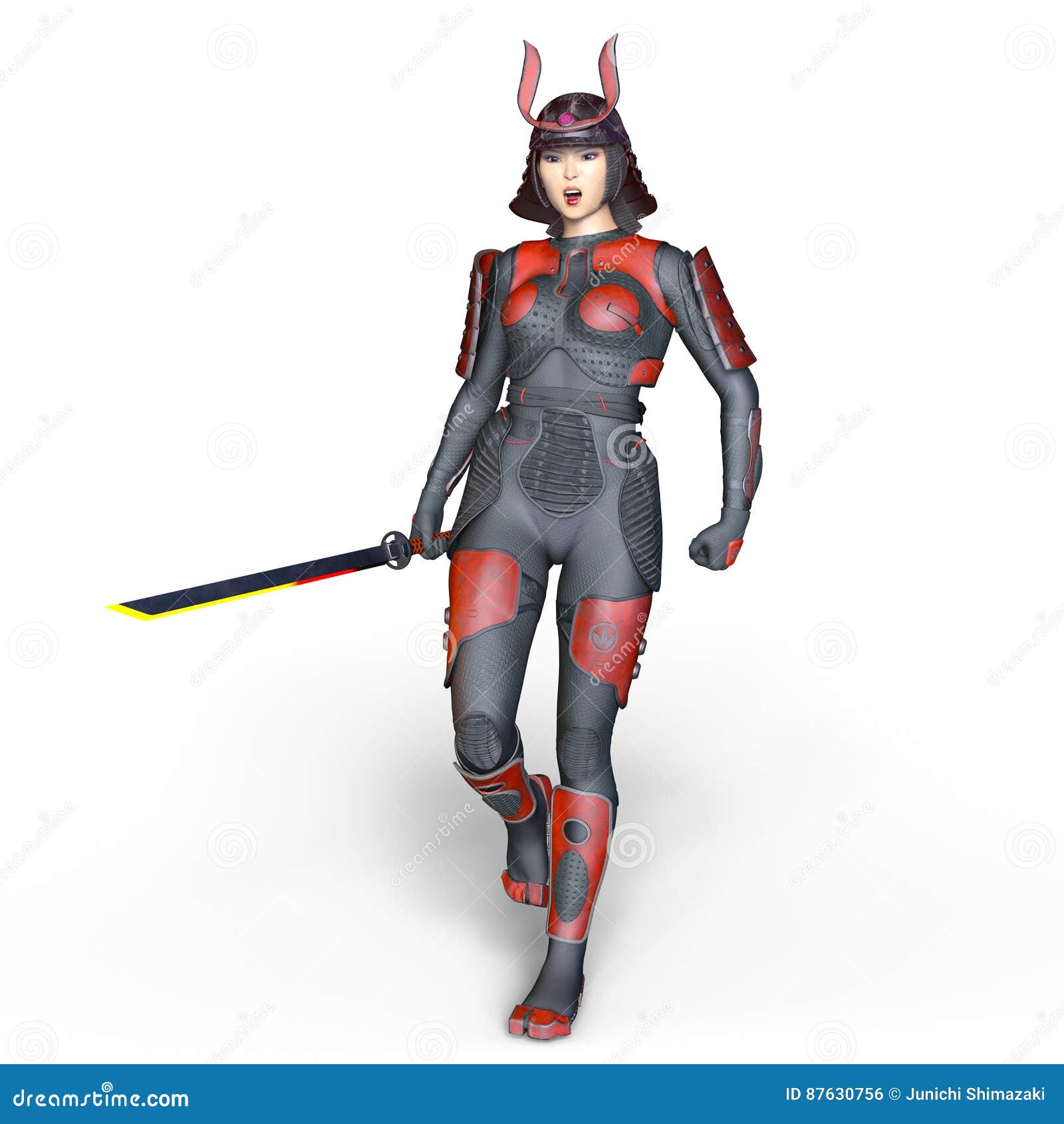 Female Samurai Warrior Royalty-Free Stock Photo | CartoonDealer.com ...