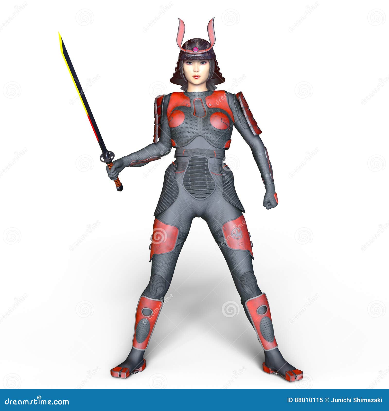Female Samurai Warrior Royalty-Free Stock Photo | CartoonDealer.com ...