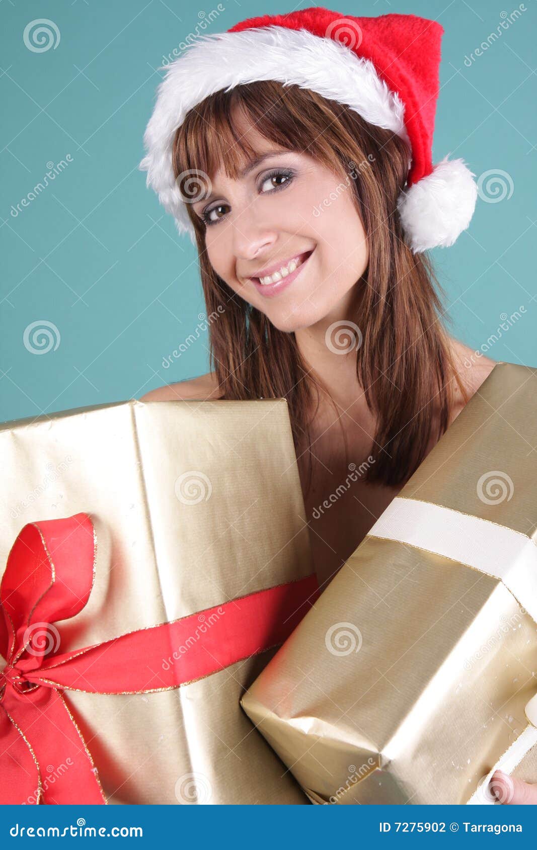 Female santa claus stock photo. Image of back, beautiful - 7275902