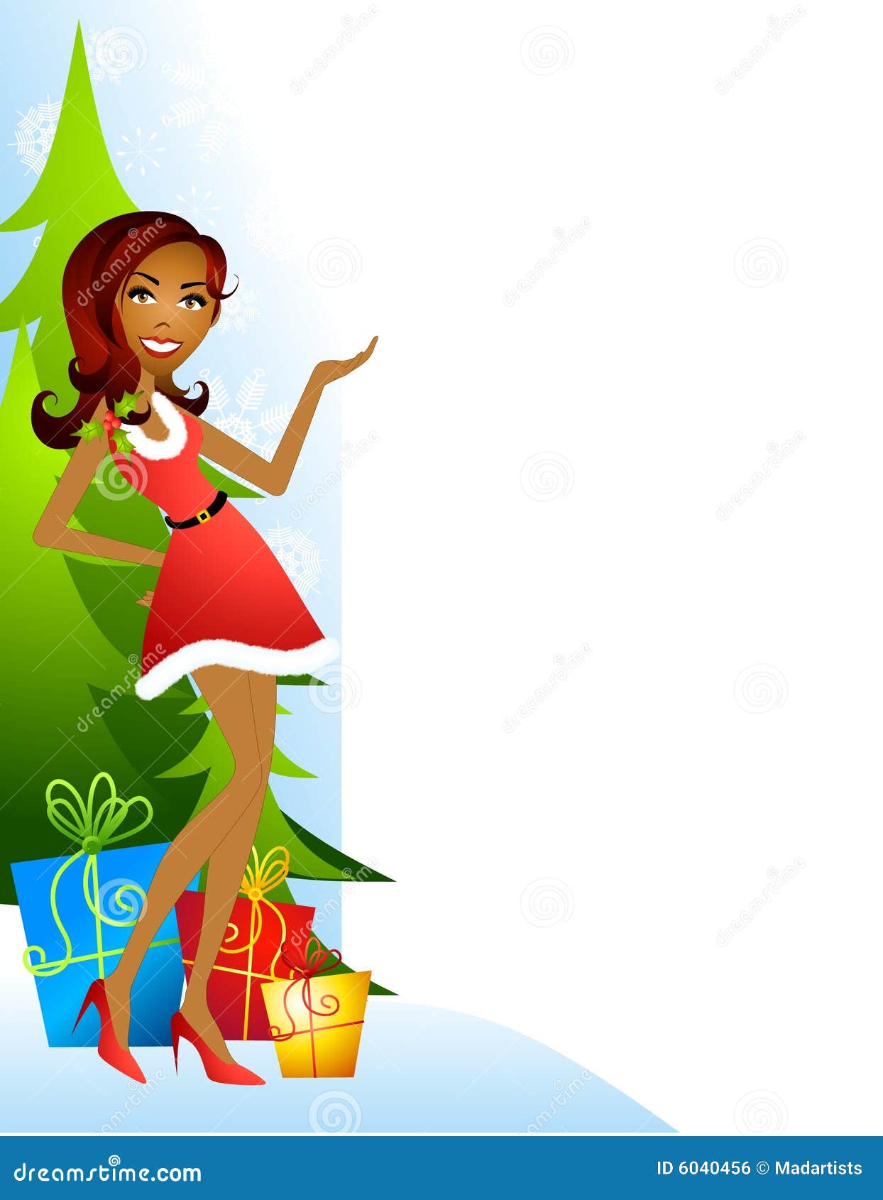 Female Santa Xmas Helper Picture. Image: 6040456