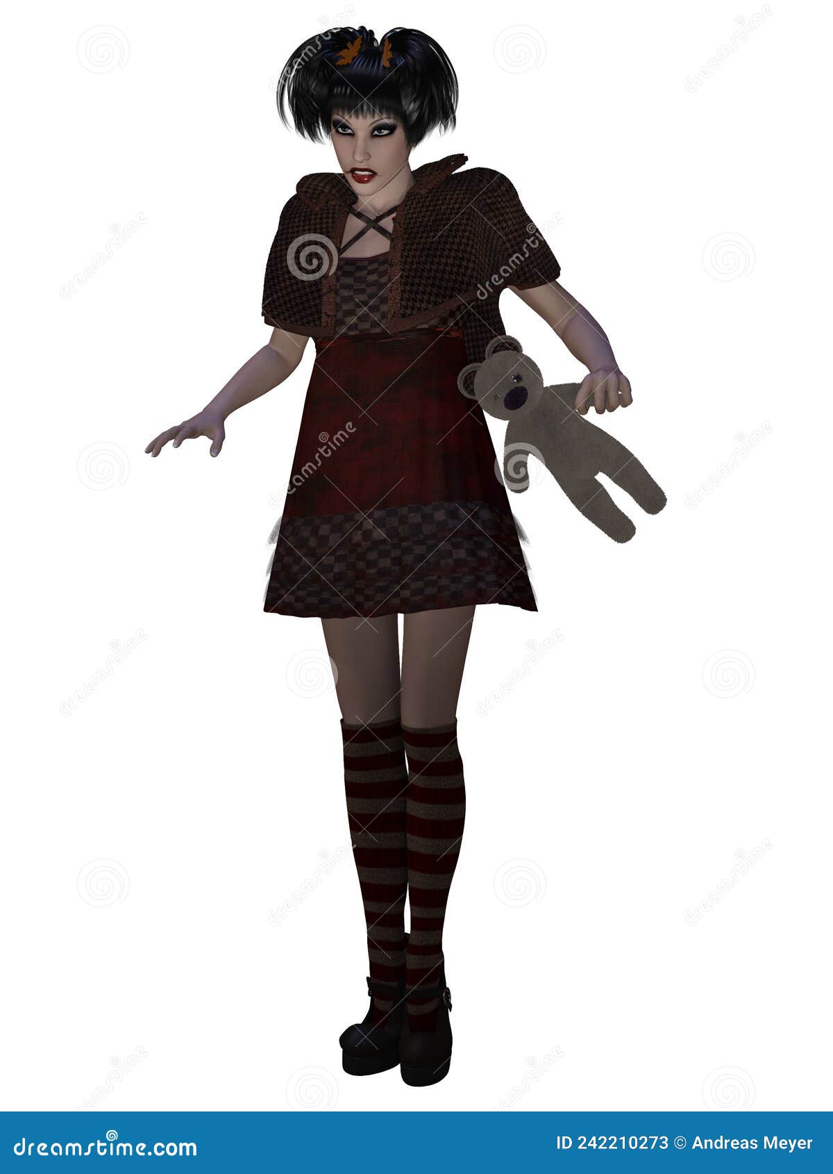 Female scary figure stock illustration. Illustration of paranormal ...