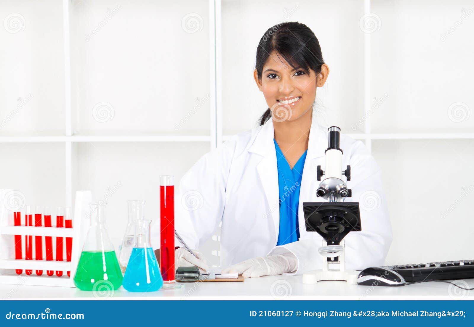Female science researcher stock image. Image of laboratory - 21060127