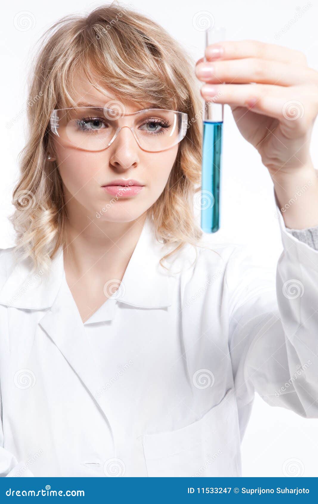 Female scientist stock image. Image of female, test, examine - 11533247