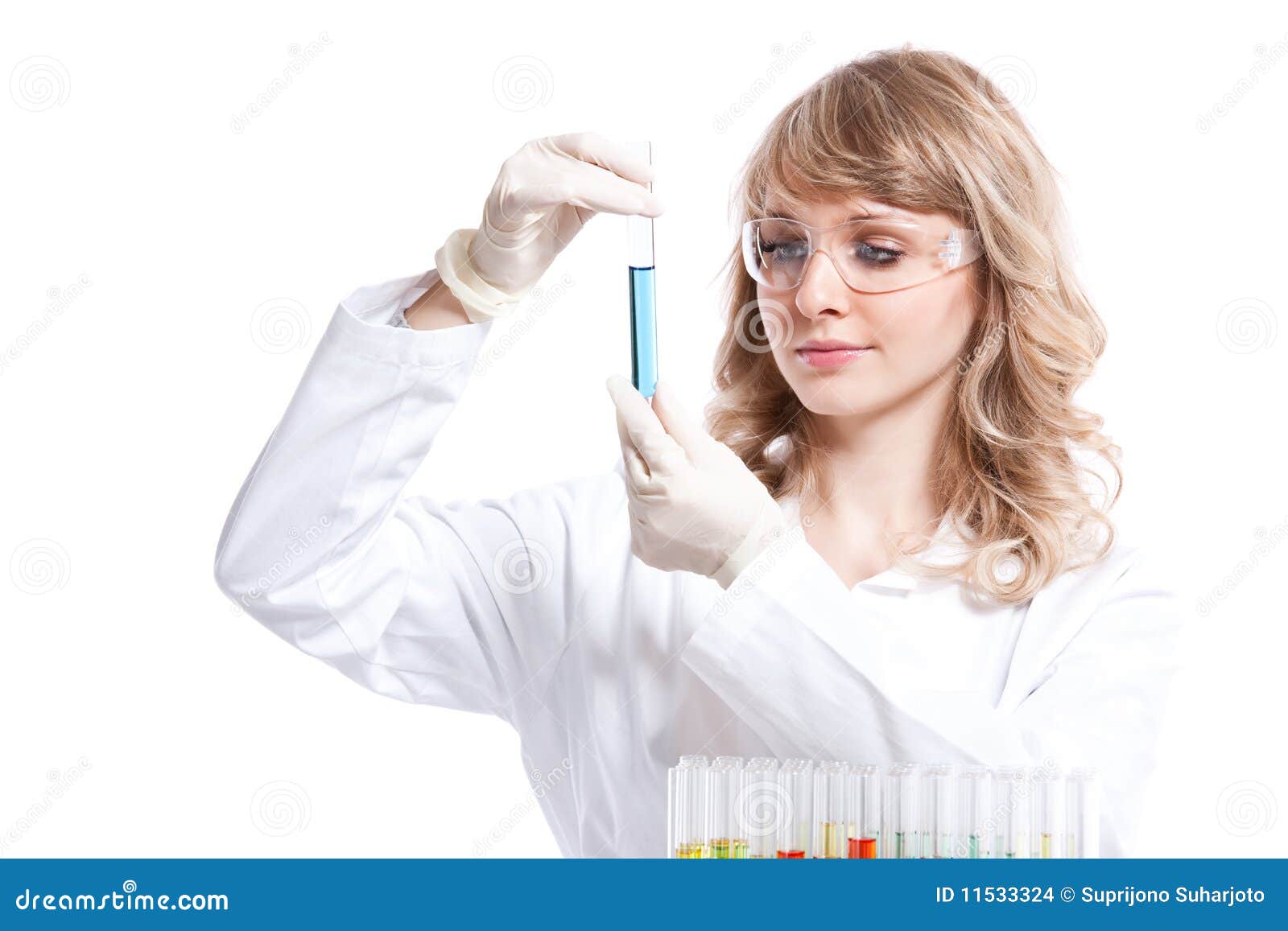 Female scientist stock photo. Image of laboratory, horizontal - 11533324