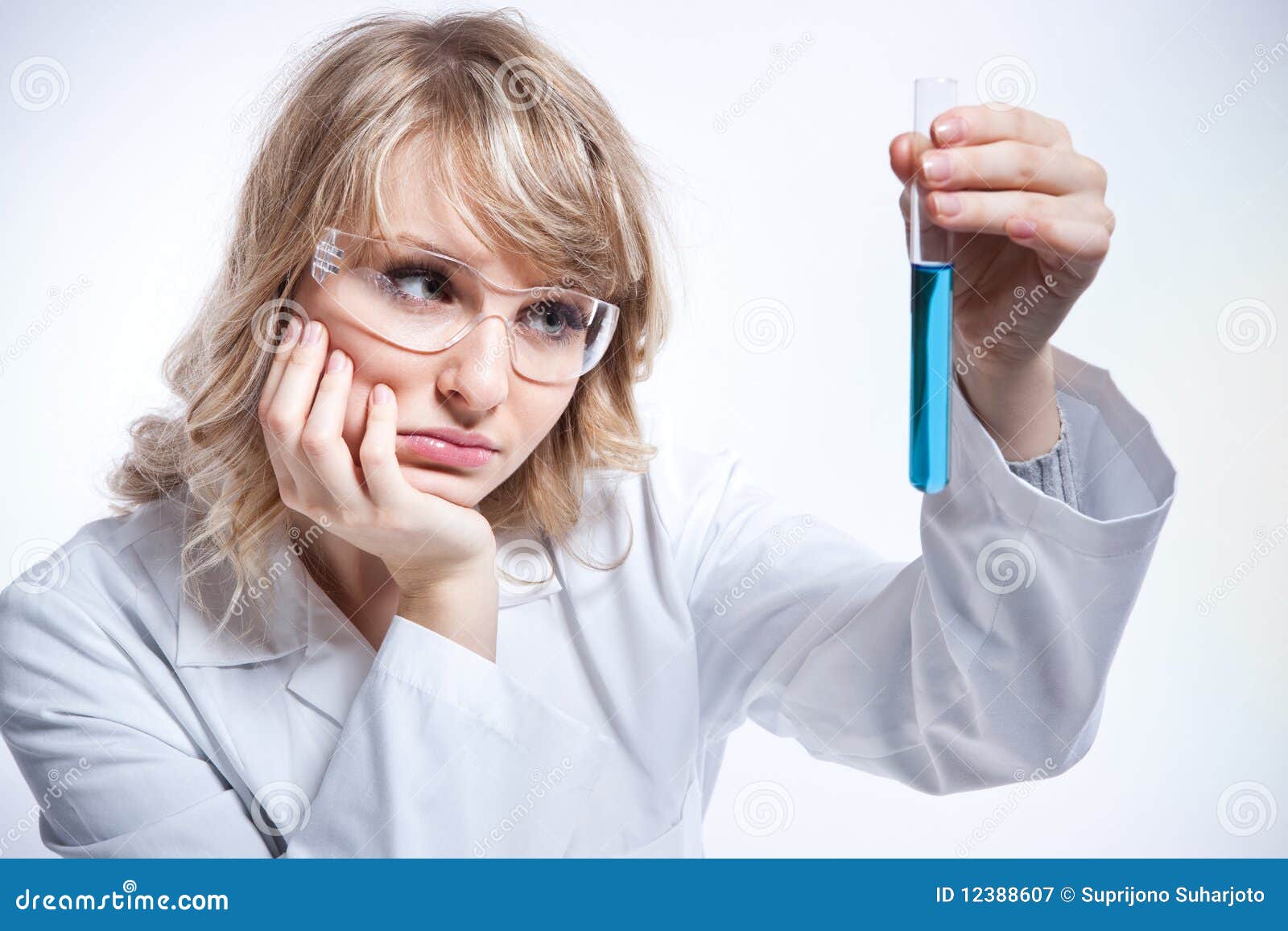 Female scientist stock image. Image of laboratory, chemistry - 12388607