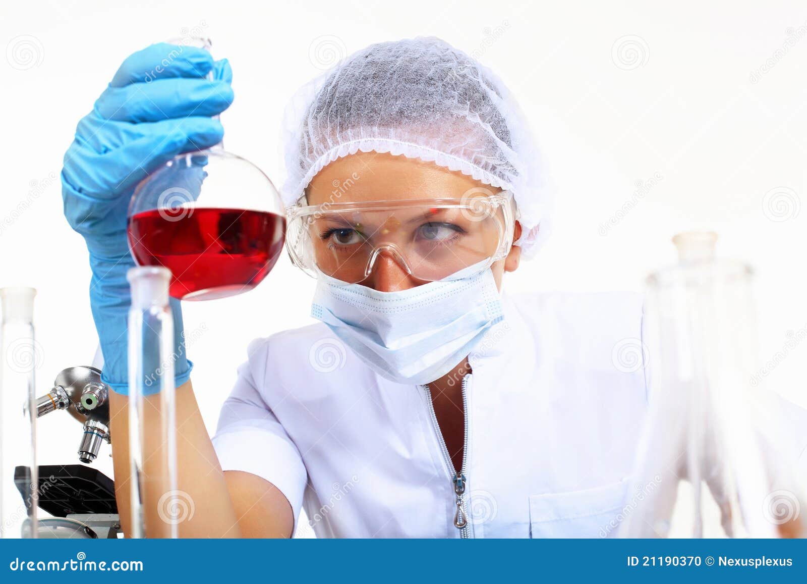 Female Scientist in a Chemistry Laboratory Stock Photo - Image of ...