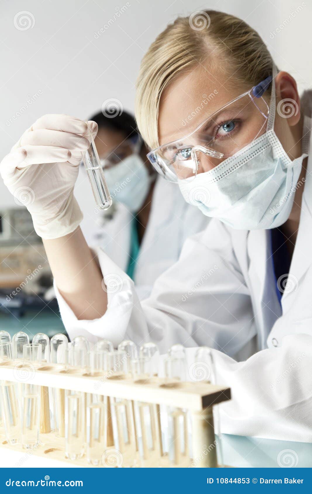 Female Scientist or Doctor in Laboratory Stock Image - Image of race ...