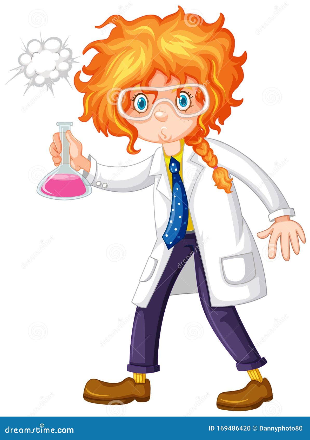 Female Scientist Holding Chemical in Hand Stock Vector - Illustration ... Female Scientist Holding Chemical in Hand Stock Vector - Illustration ...