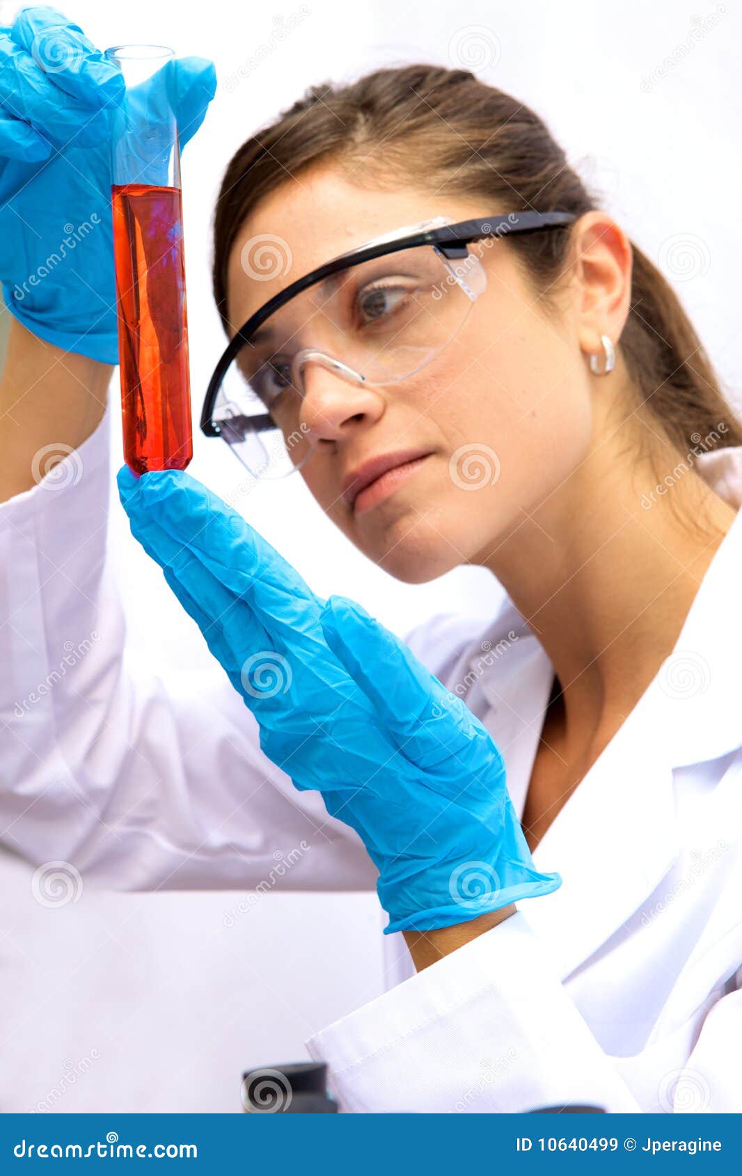 Female Scientist in Lab stock image. Image of coat, female - 10640499