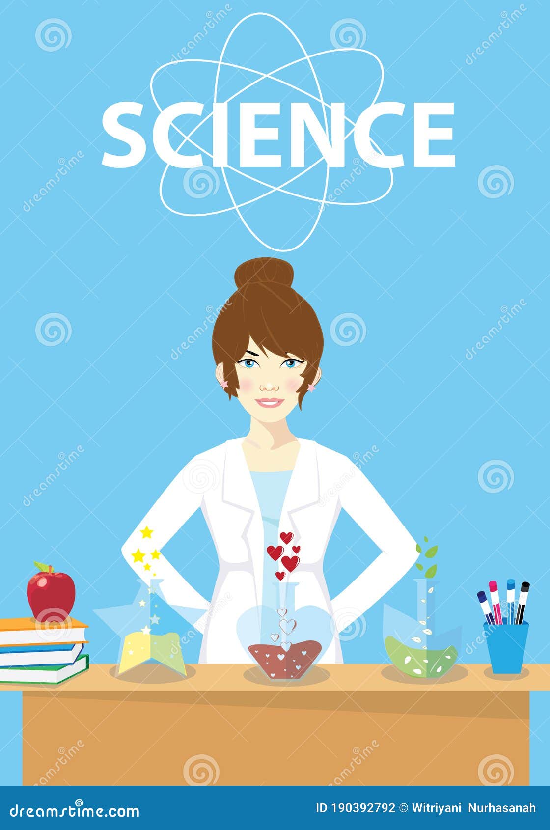 Female Scientist in Lab Coat Checking Artificial Neurons Connected into ... Female Scientist in Lab Coat Checking Artificial Neurons Connected into ...