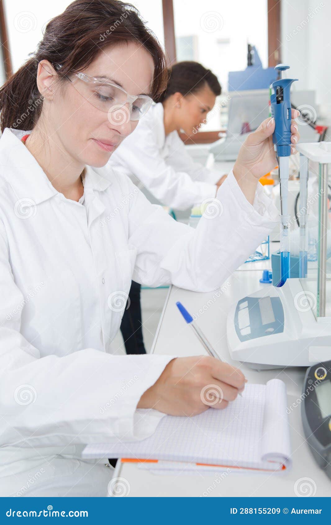 Kid Boy Conducts Experiment With Microscope In School Lab. Curious ...