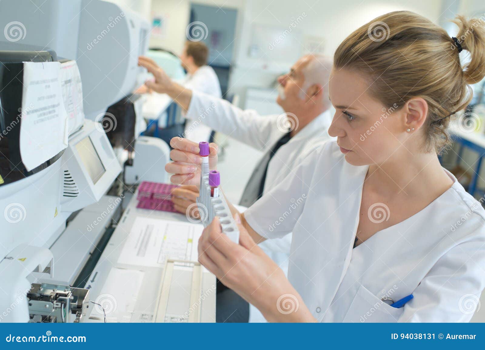 Female Scientist Performing Tests in Laboratory Stock Image - Image of ...
