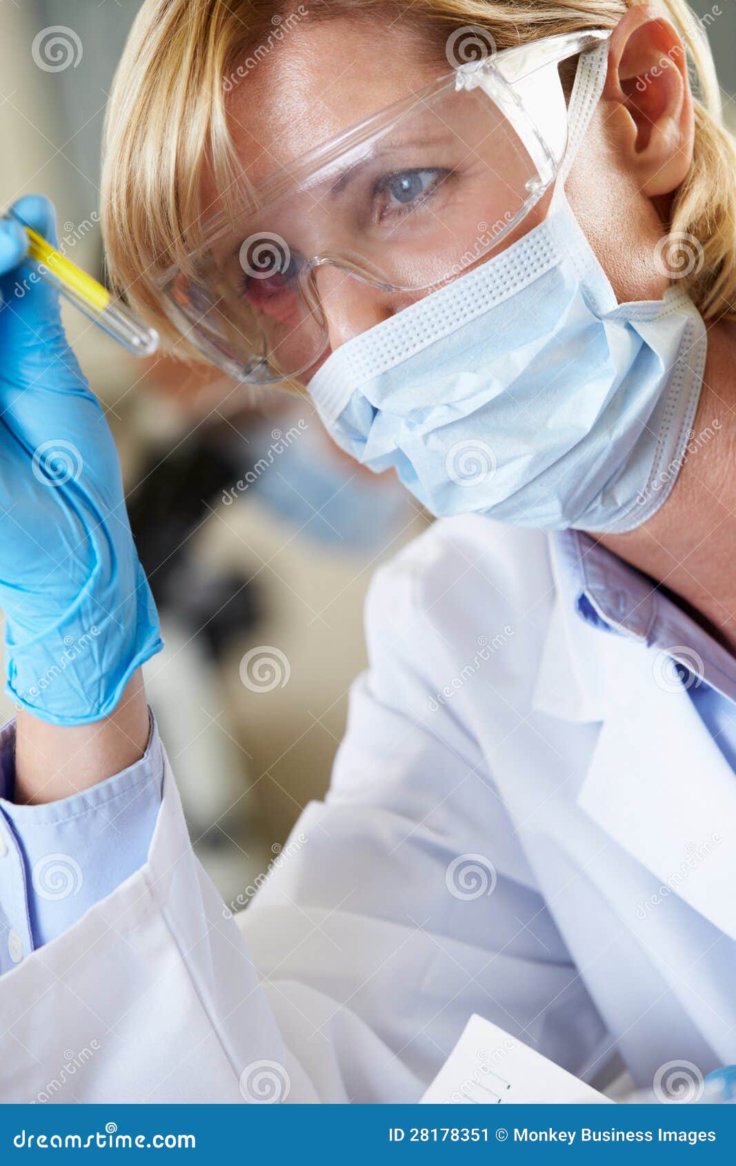 Scientist Studying Dna Branches For Additional Information In Cloning ...