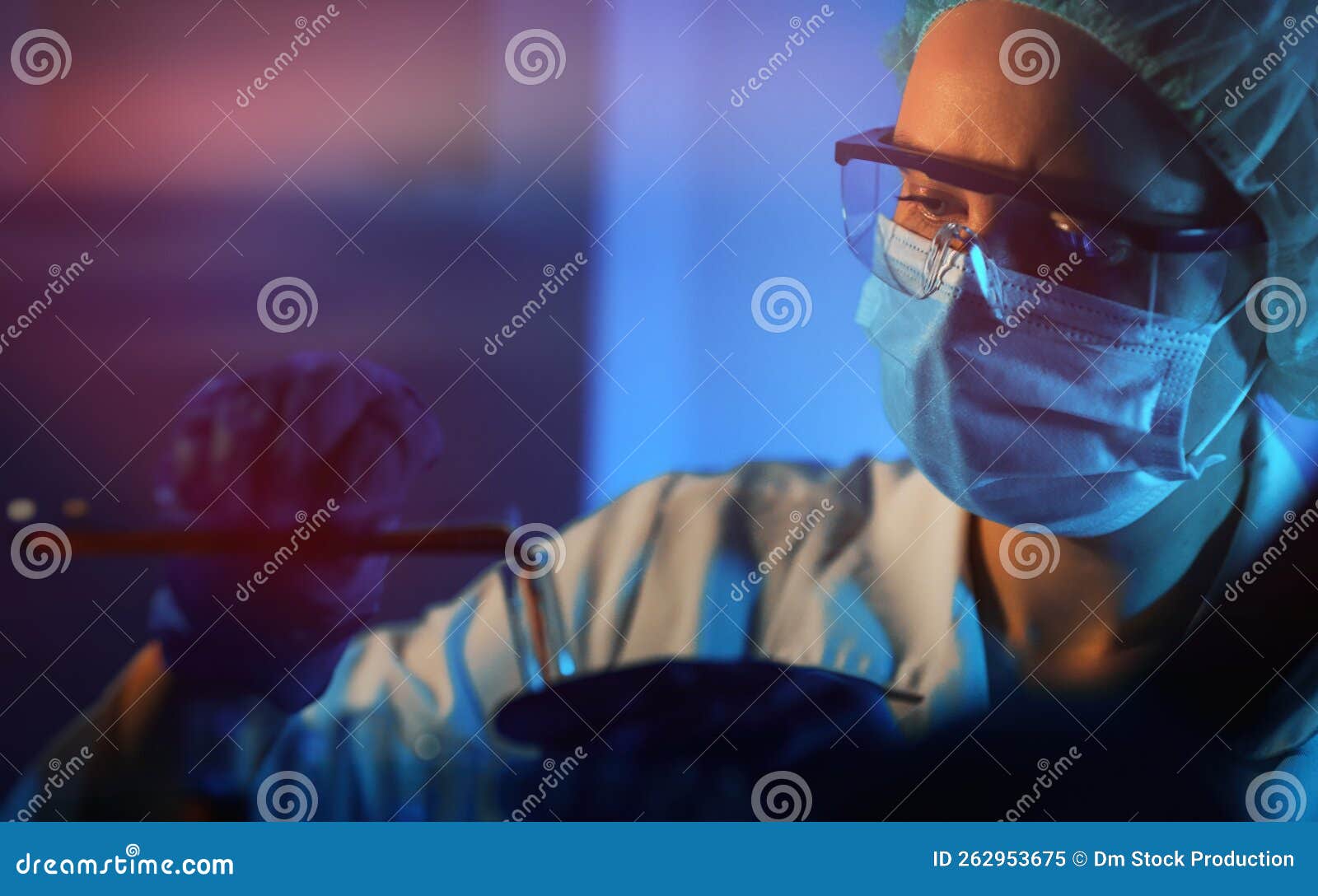 Female Scientist Working with Test Tubes Stock Image - Image of gloves ...