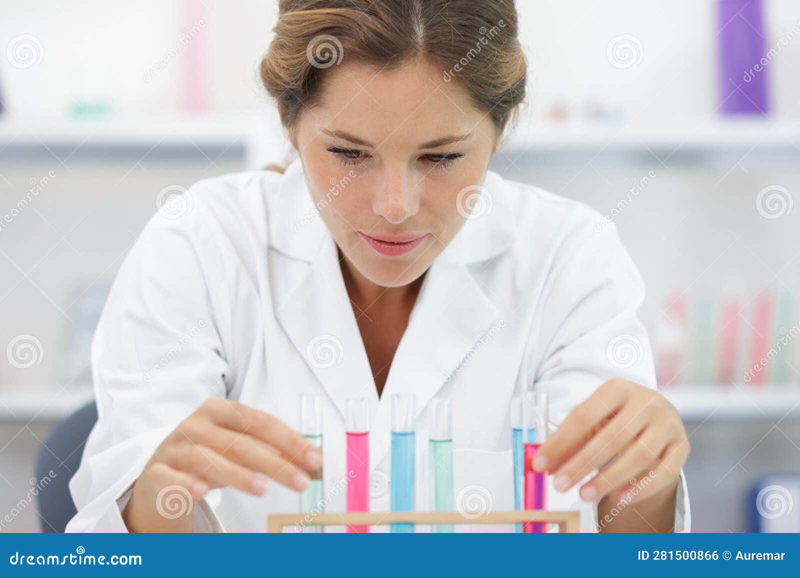 Female scientists in lab stock photo. Image of scrutiny - 281500866